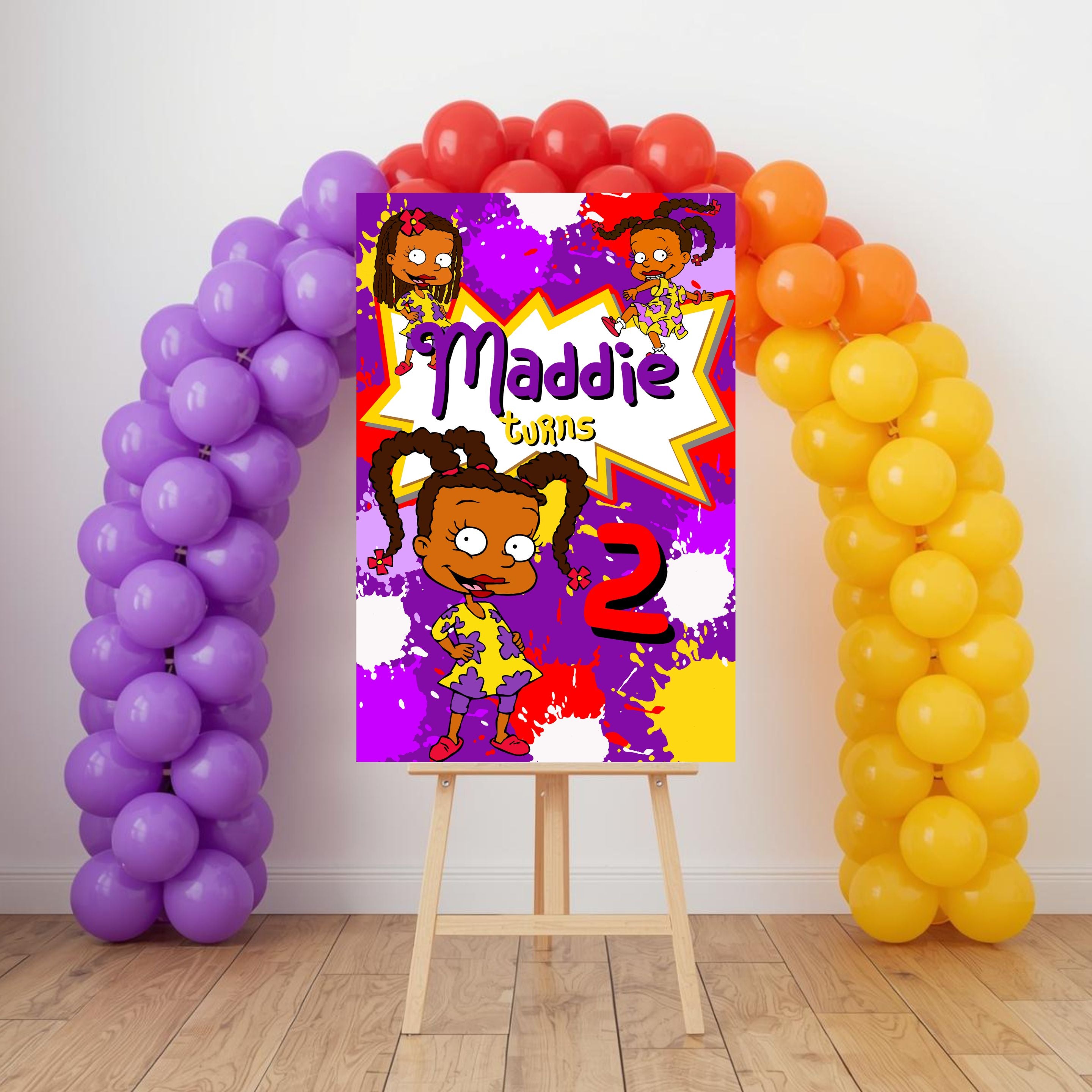 Susie Party Sign | Digital Party Sign | Editable Text with Canva | Wel ...