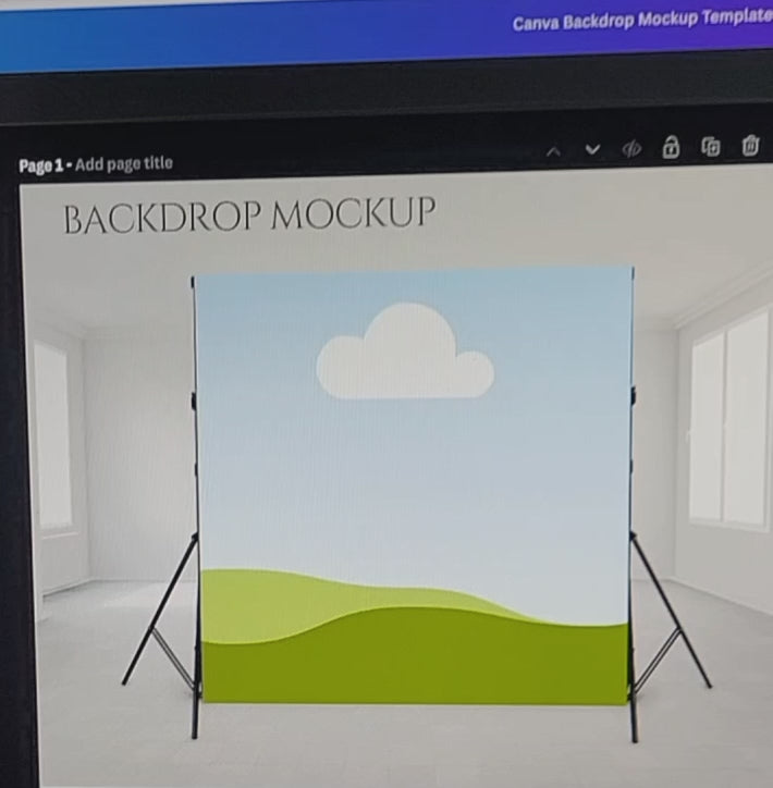 Backdrop Mockup Template | Create Your Own Backdrop Mockups | Blank Mo ...